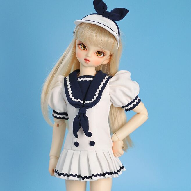 【数量限定】Marine Wave - MSD, MDD GIRL: White/8~9inch（MSD・MiniDD）｜DOLK（ドルク）