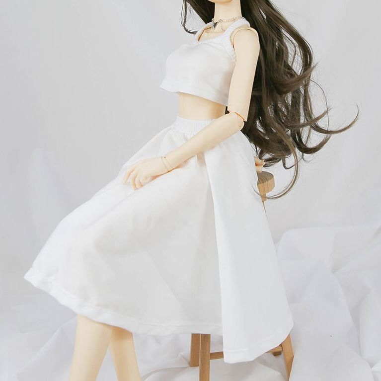 Bustier Skirt Set Up -SD13~16Girl (White)（SD13 Girl・SD16 Girl）｜DOLK（ドルク）