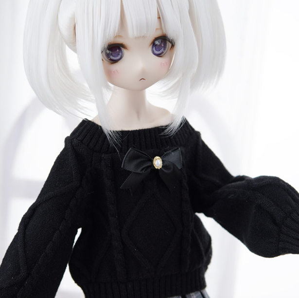 オフショルリボン黒(40cm/MSD/MDD/kumako)｜DOLK（ドルク）