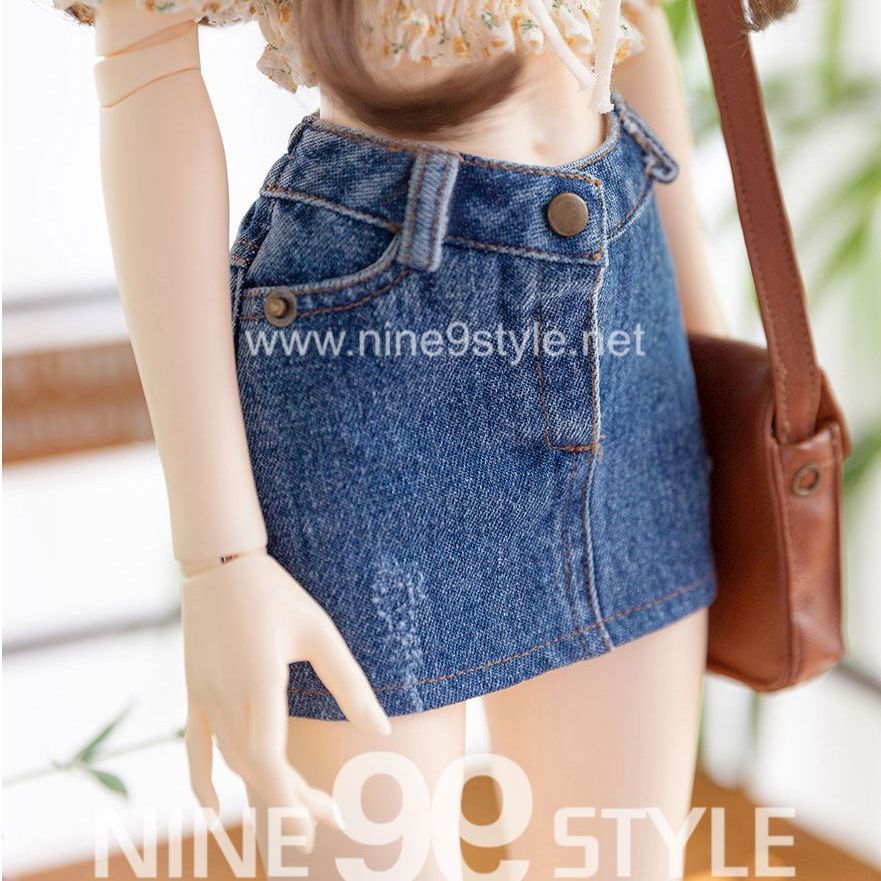 [SDG]Denim washing mini skirt(Blue jeans) - SD9 & SD13G & SD16G（SD Girl・SD13 Girl・SD16 Girl ...