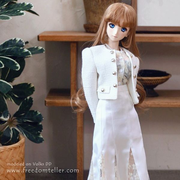 【期間限定】COCO (Urbane) + Satin Skirt Ivory: DD（DD）｜DOLK（ドルク）