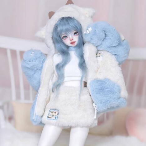 もこぱーかーせっと・青(40cm/MDD/MSD)（MSD・MiniDD）｜DOLK（ドルク）