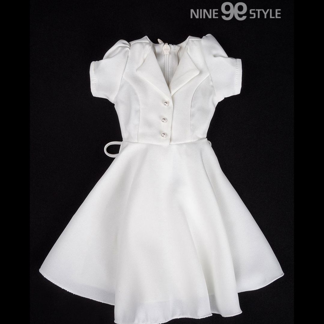 [MSD]Open collar flare one-piece(White) - MSD & MDD（MSD・MiniDD）｜DOLK（ドルク）