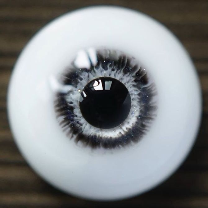 空寂』】レジンアイA品高弧18mm（18/9）【莫伊眼-灰瞳】｜DOLK（ドルク）