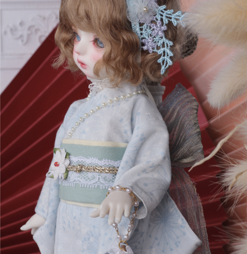 花の和服・青(30cm/Yosd)（YoSD）｜DOLK（ドルク）