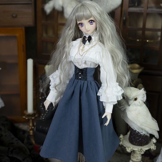 1/3 Girl/16Girl/DD [Victoria] Dress Set - White X Blue（DD・SD16 Girl）｜DOLK（ドルク）