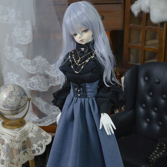 1/3 Girl/16Girl/DD [Victoria] Dress Set - Black X Blue（DD・SD16 Girl）｜DOLK（ドルク）