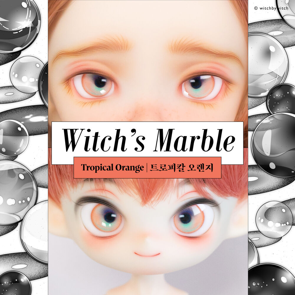 【期間限定】Witch's Marble -Tropical Orange:18mm｜DOLK（ドルク）