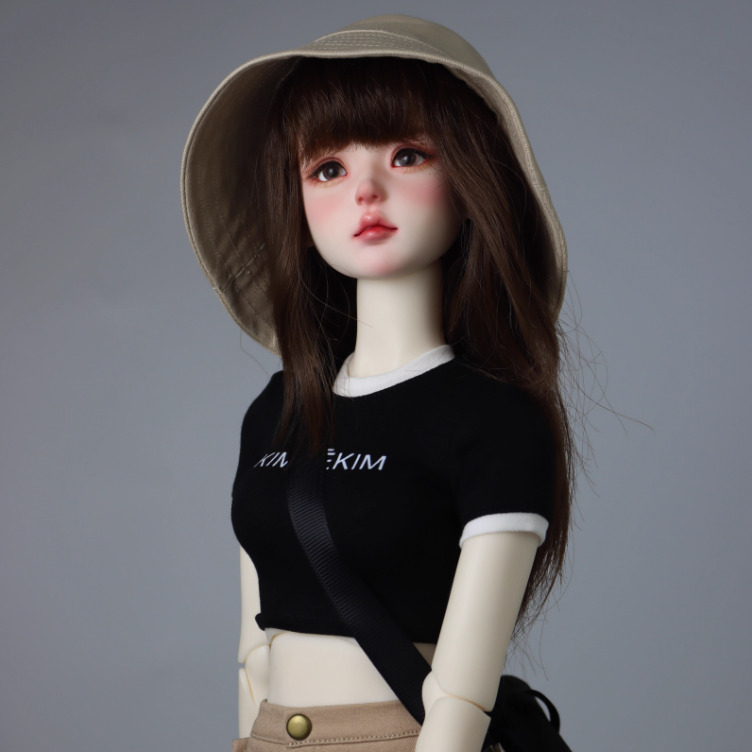 ミニTシャツ（黒）（40cm,MSD対応）（MSD）｜DOLK（ドルク）