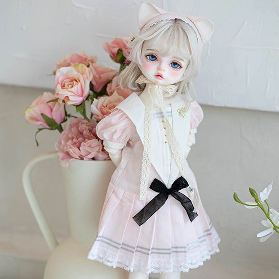 Vintage Sailor Dress (for MSD): Pink（MSD）｜DOLK（ドルク）
