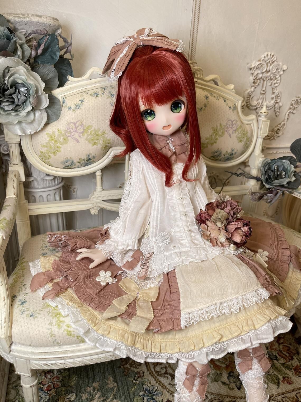 Limited)Pengin Workshop MDD/MSD outfit set - Sweet Macaron - White×Rosepink｜DOLK（ドルク）