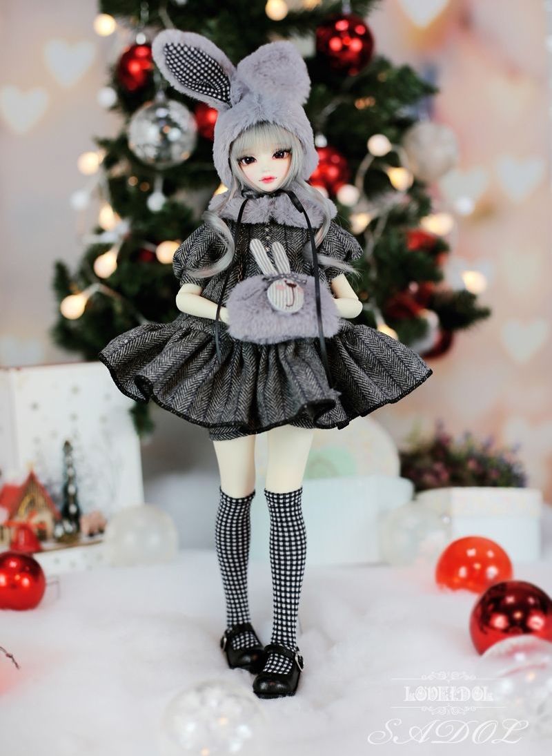 2021 Christmas [Gray Rabbit] MSD: Hat 6-7inch｜DOLK（ドルク）