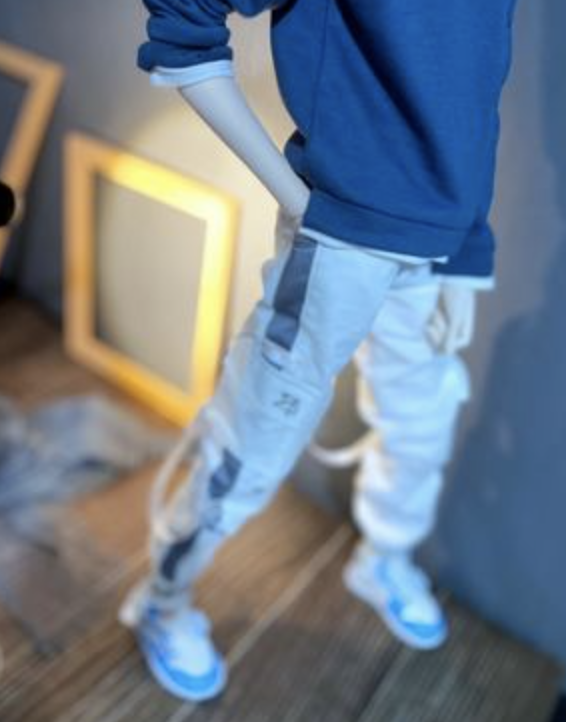 Sports hip-hop trendy pants 68-74cm White side grey strip【SD17Boy】｜DOLK（ドルク）