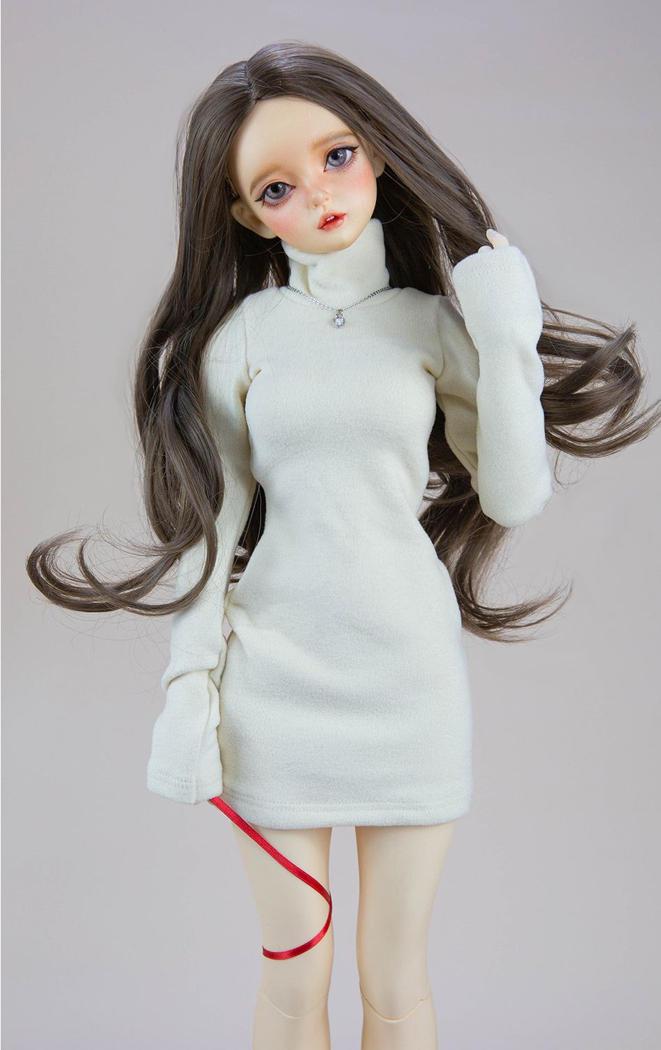 Basic Neck Polar Dress -SD13~16 (Ivory)｜DOLK（ドルク）