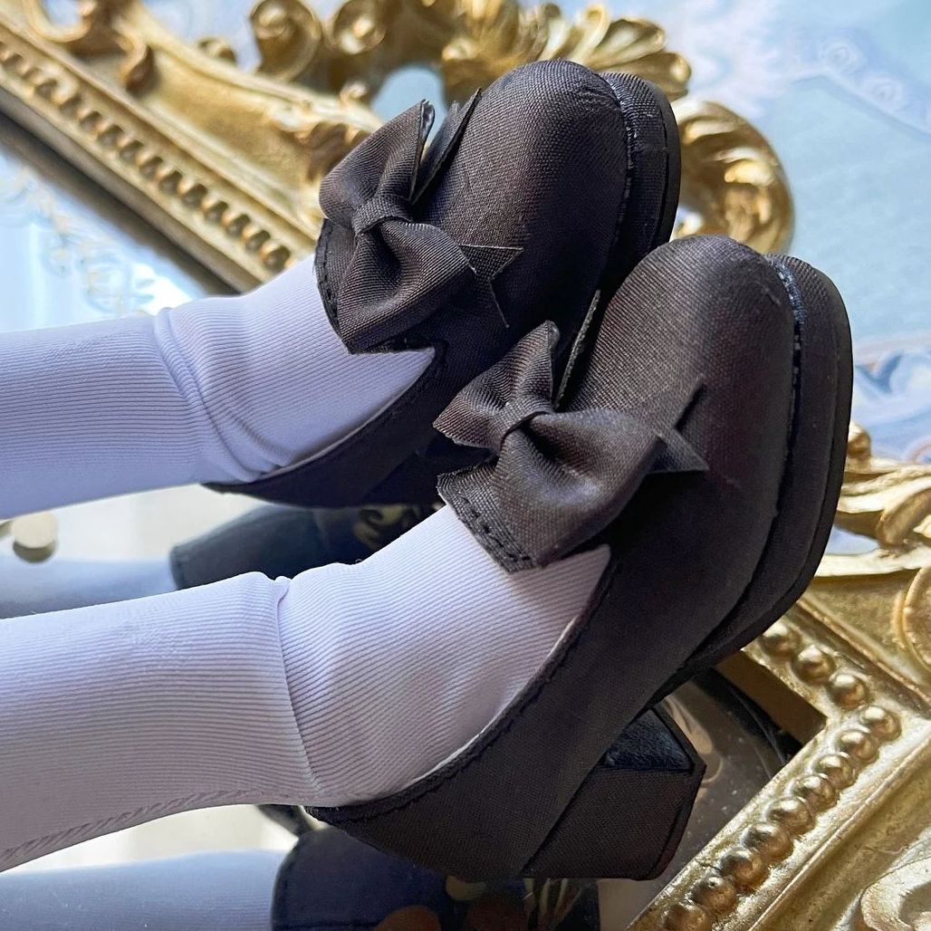 1/4BJD , MDD ,SDM shoes with bow (silky version) - Dark Brown（MiniDD ...