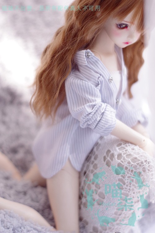 Leisure Stripe Shirts - Light Blue (MSD,1/4)（MSD）｜DOLK（ドルク）