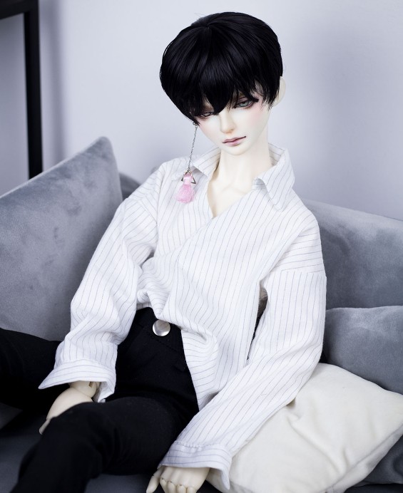 ストライプシャツ(White) - 60cm(SD13Boy)（SD13 Boy）｜DOLK（ドルク）