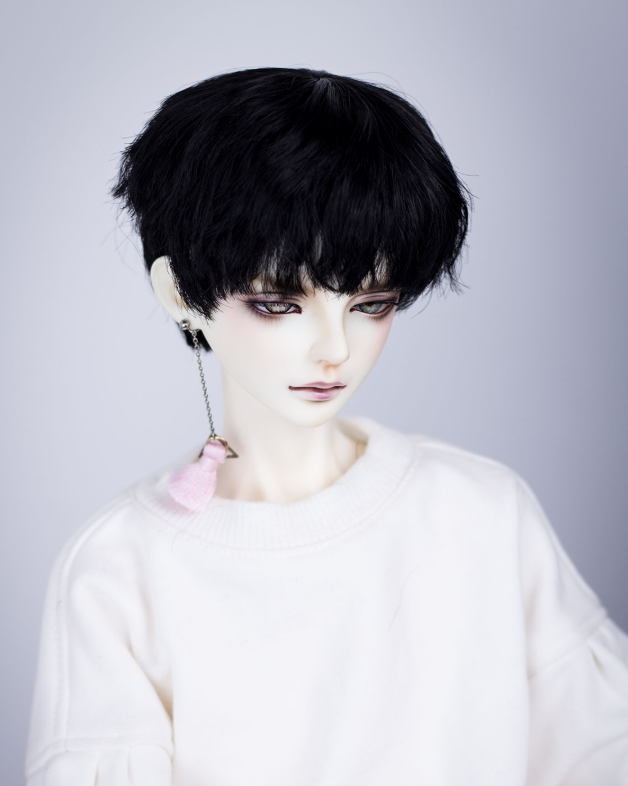 Short wave WIG【Black】 - 8-9inch｜DOLK（ドルク）