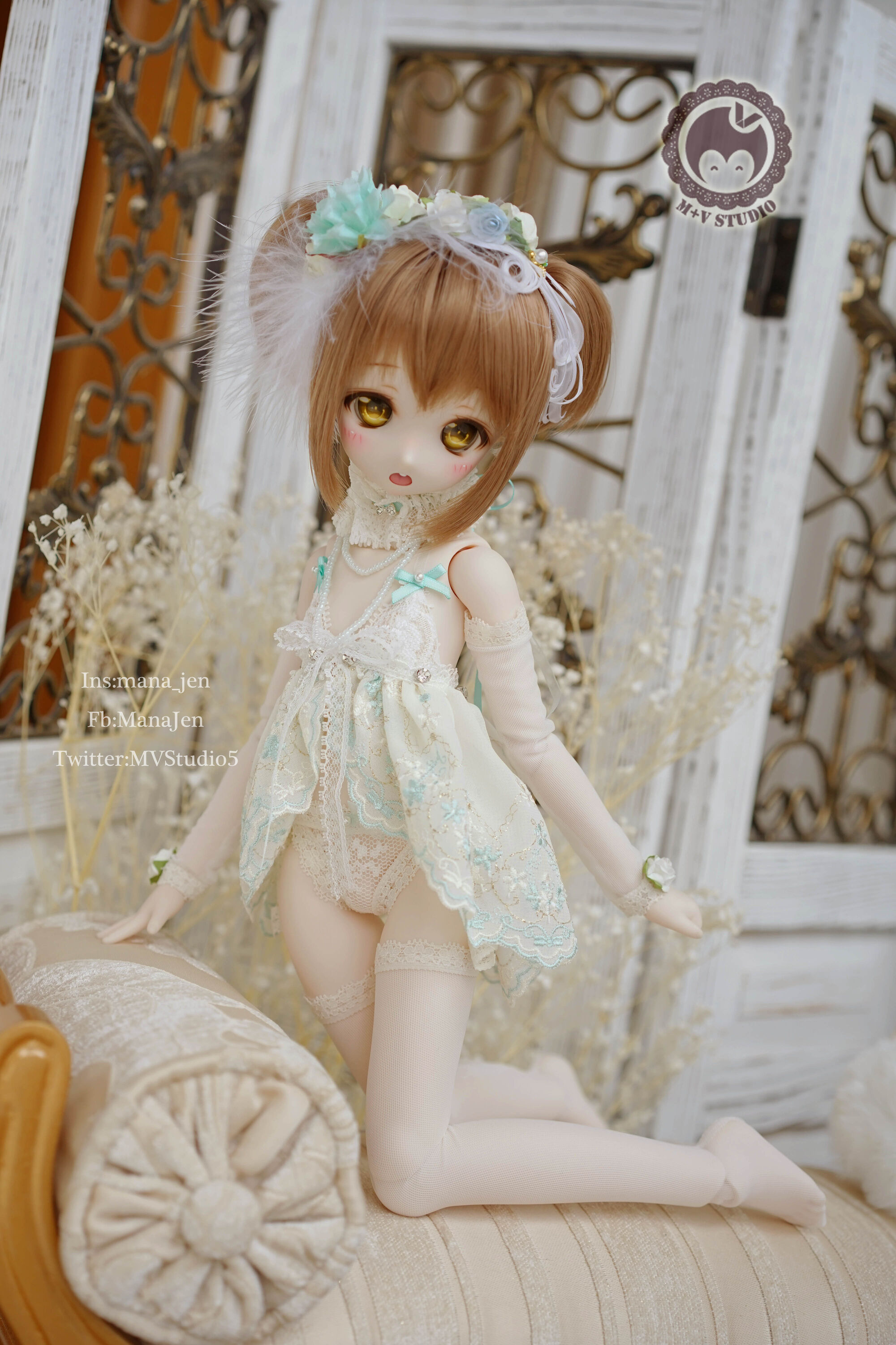 baby doll lingerie(Mint) 40cm(MDD)（MiniDD）｜DOLK（ドルク）