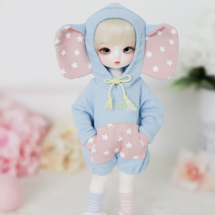 [Bebe] Elephant Rompers (Sky) （YoSD）｜DOLK（ドルク）