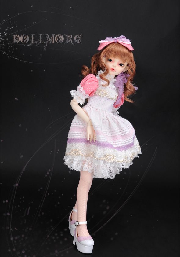 MSD - Sweet Dots Dress Set (White)｜DOLK（ドルク）