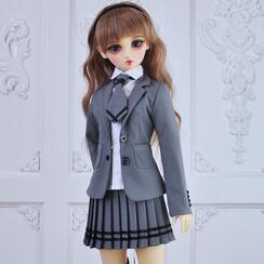 school uniform Set (gray) 40cm(MSD、MDD)（MSD・MiniDD）｜DOLK（ドルク）