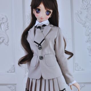 school uniform Set (Khaki) 40cm(MSD、MDD)｜DOLK（ドルク）